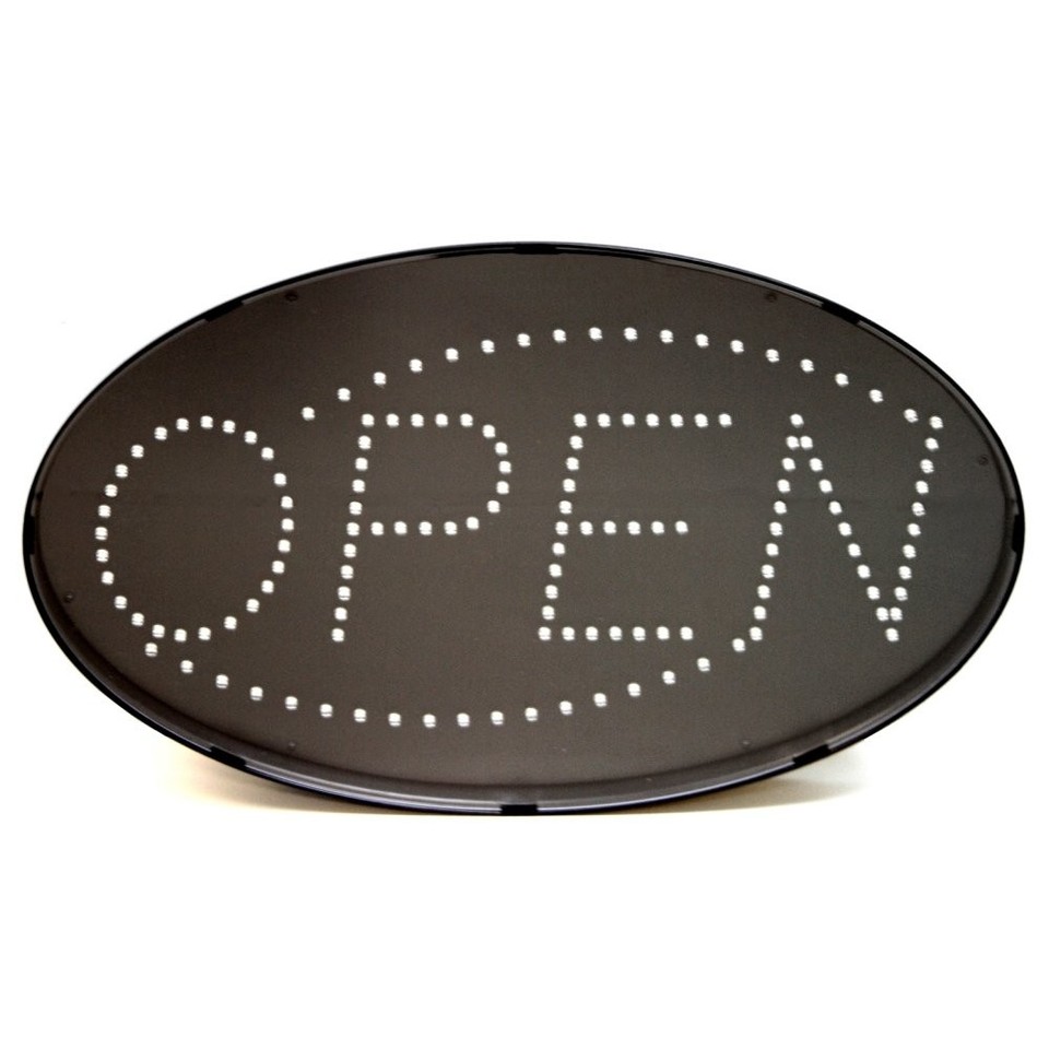 Ultra Bright LED Neon Light Open Sign Oval Style Design Larger Size 22L ...