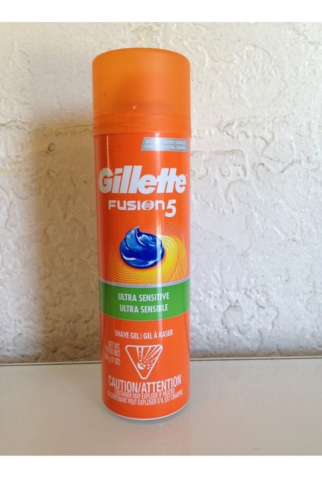 Gillette Fusion 5 Shave Gel Ultra Sensitive 7 oz Each - 3 Pack ...