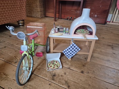 Our Generation Pizza Play Set and Delivery Bike, Great Condition | eBay UK