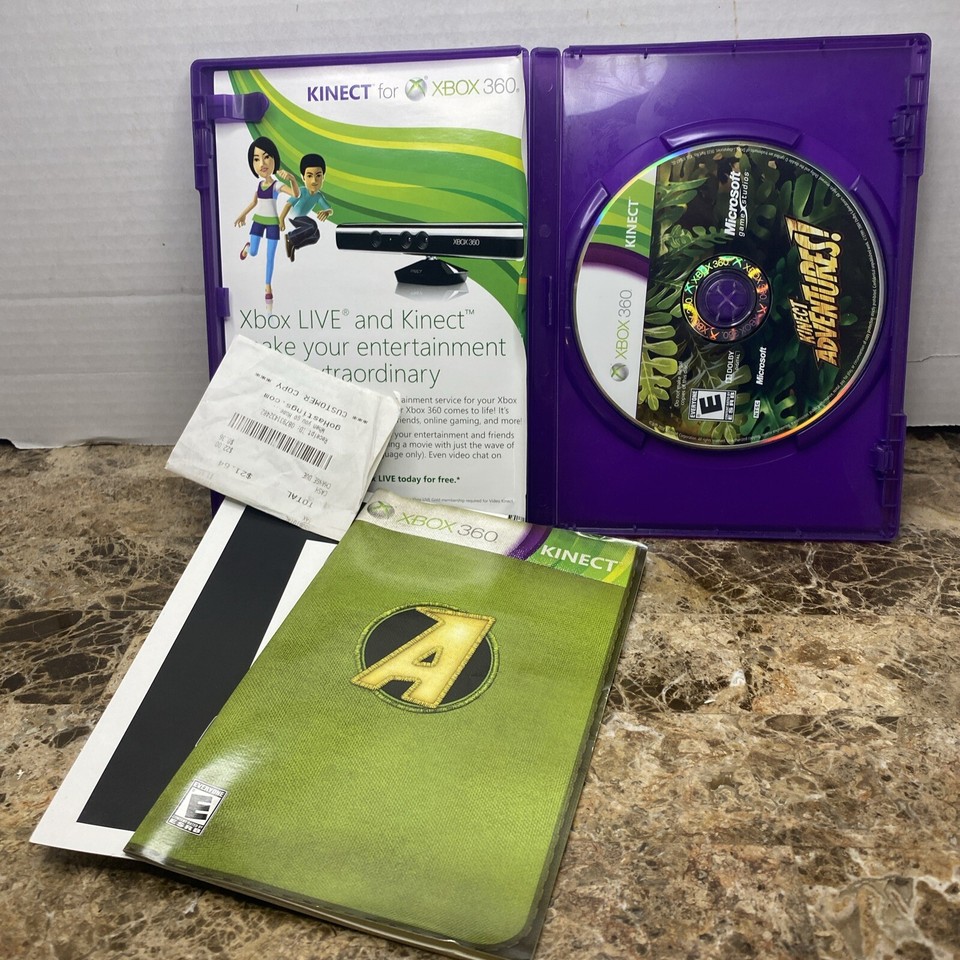 Kinect Adventures! Microsoft XBOX 360 - COMPLETE w/manual REQUIRES ...