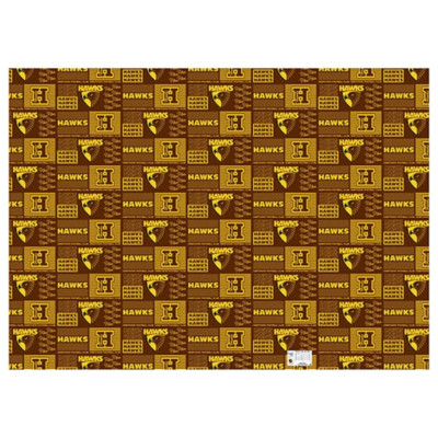 Hawthorn Hawks Official AFL Wrapping Giftwrap Paper Birthday Special ...