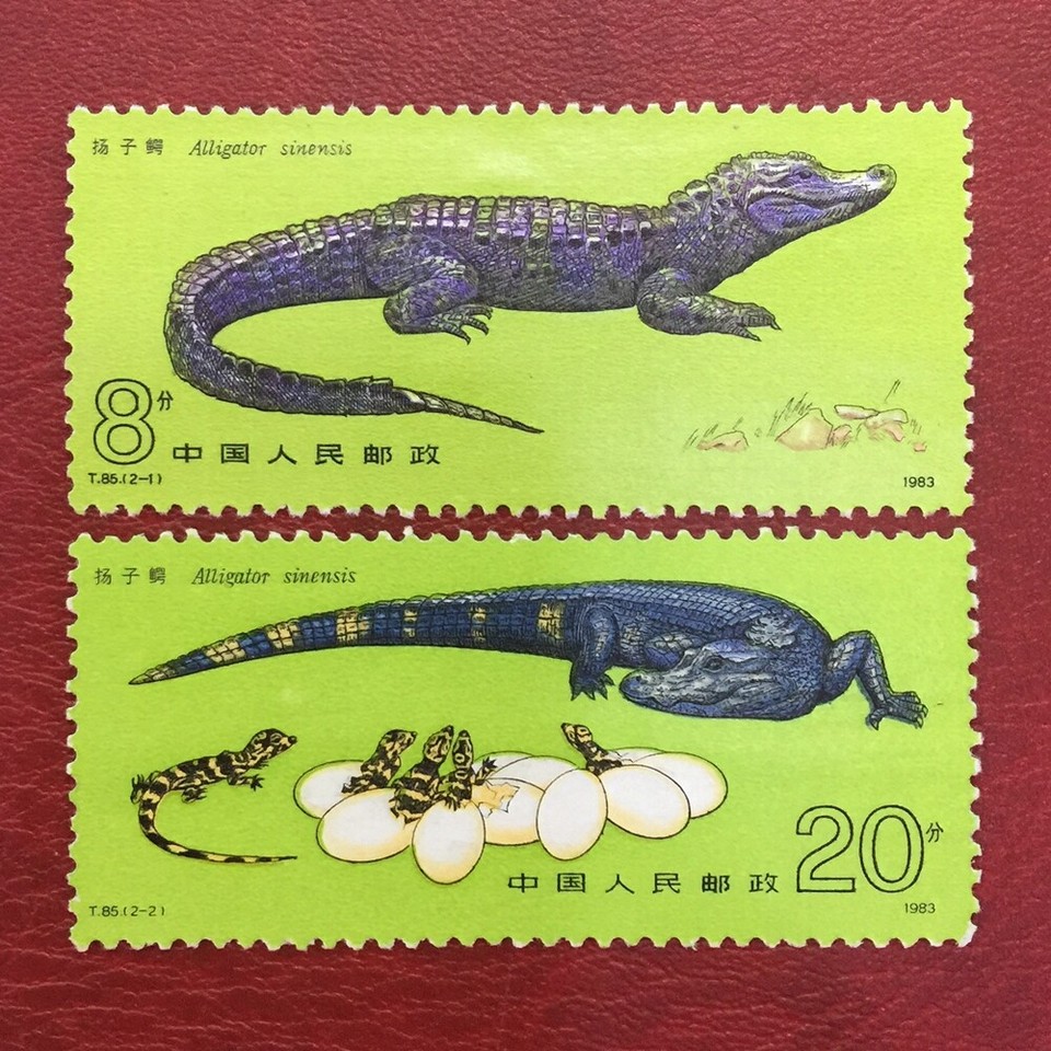 China 1983 T85 Stamp China Alligator Stamps China Crocodile Stamps 2PCS ...