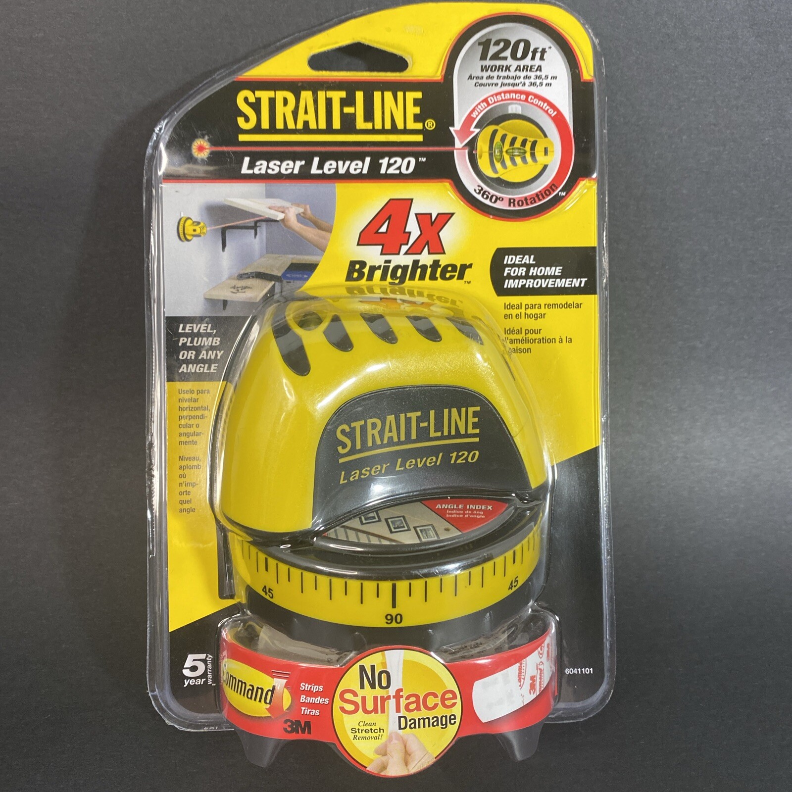 Straight-Line Laser Level 4x Brighter-"Level Plumb Or Any Angle"360 ...