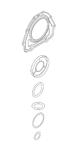 Nissan Navara NP300 D23 2.3 DCi Rear Crankshaft Oil Seal & Gasket Kit ...