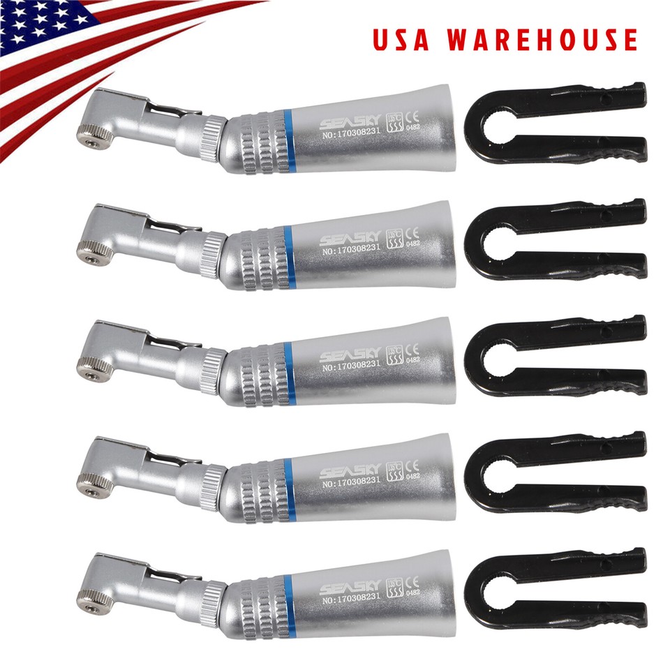 5X SEASKY Dental NSK Style Contra Angle Slow Low Speed Handpiece Latch ...