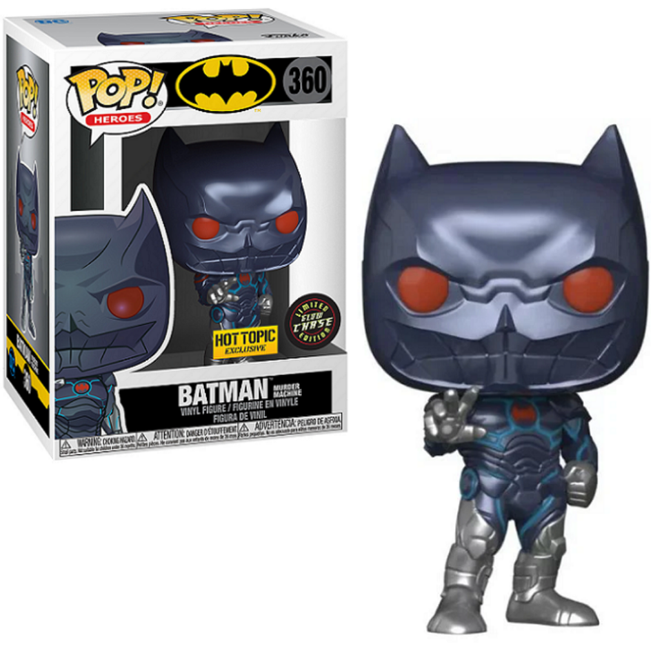 Batman Murder Machine #360 - Batman Funko Pop! [Hot Topic Exclusive Gitd Chase] | eBay