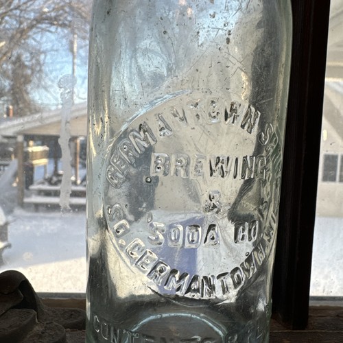 GERMANTOWN SPRING BREWING AND SODA BEER BOTTLE WIS WISCONSIN WI | eBay