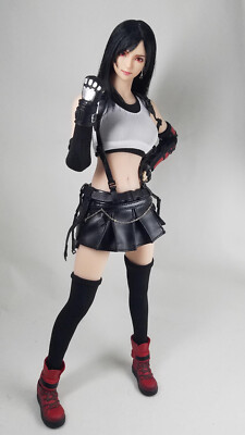 Customized 1/6 Tifa Girl Head Sculpt Combat Uniform Clothes Body Fit 12 ...