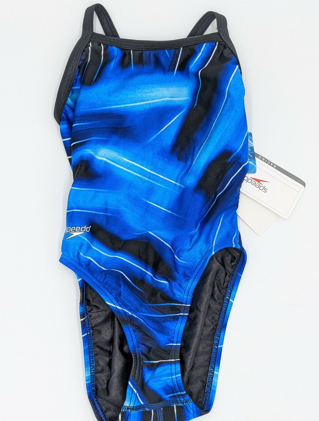 Speedo Racing Moonbeam Flyback Blue One Piece Swimsuit 8190039/004 ...