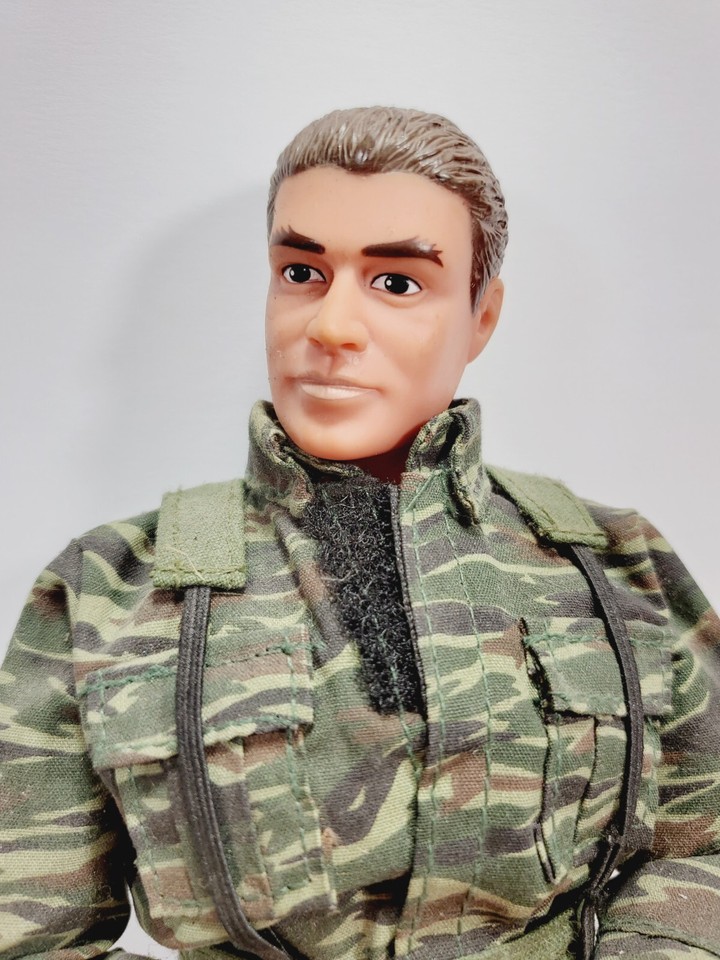 USED 12" Action Figure GI Joe Soldier Power Team Army Doll Brunette | eBay