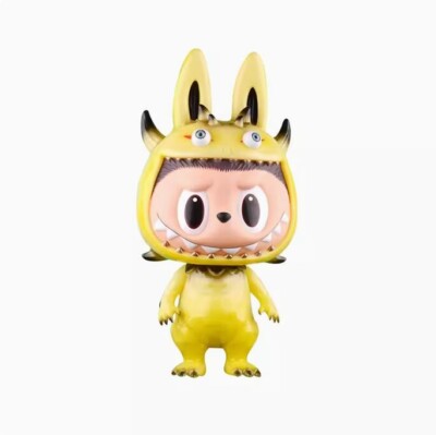 Anime Yellow Labubu Vinyl Character Action Figure Model Statues ...