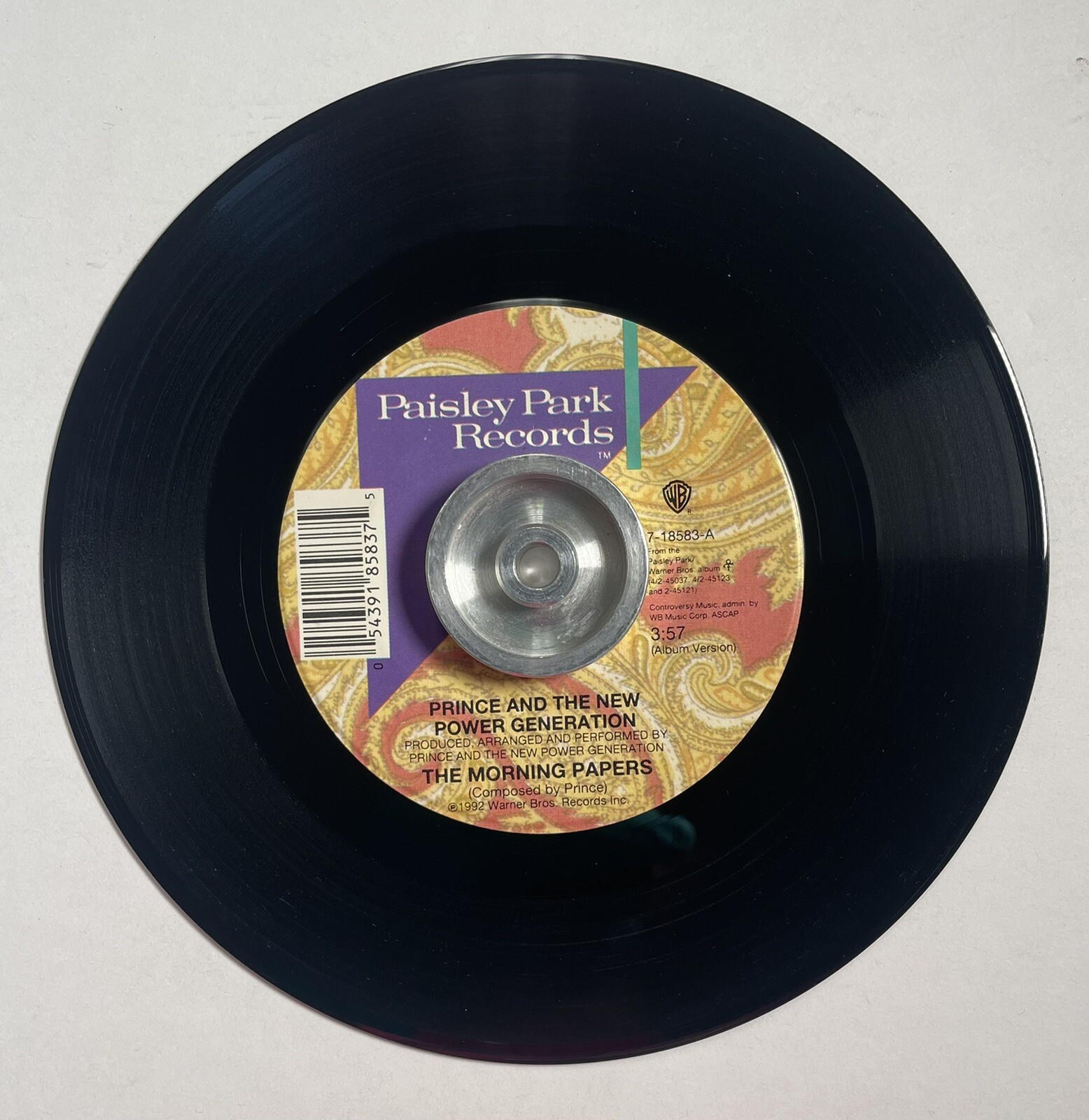 Prince Vinyl 45 The Morning Papers B/w Live 4 Love UNPLAYED for sale ...