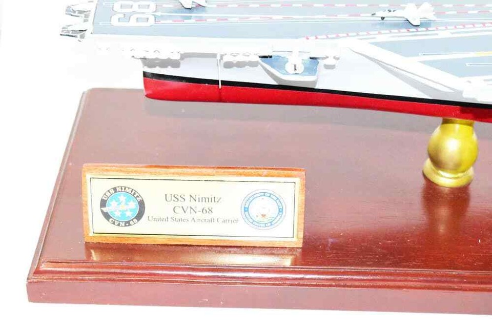 USS Nimitz CVN-68 Aircraft Carrier Model,Navy,Scale Model,Mahogany ...
