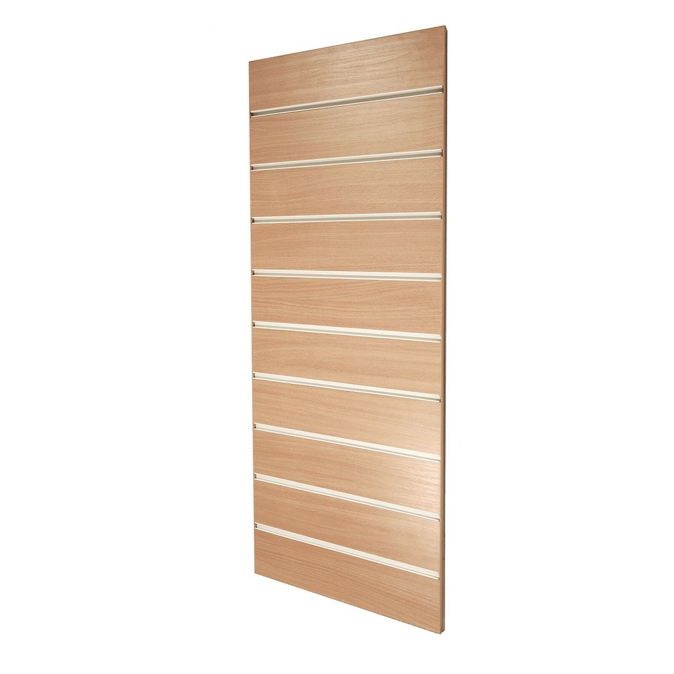 Slatwall Slim Panel Portrait 100x40cm Wall Mountable Shop Display ...