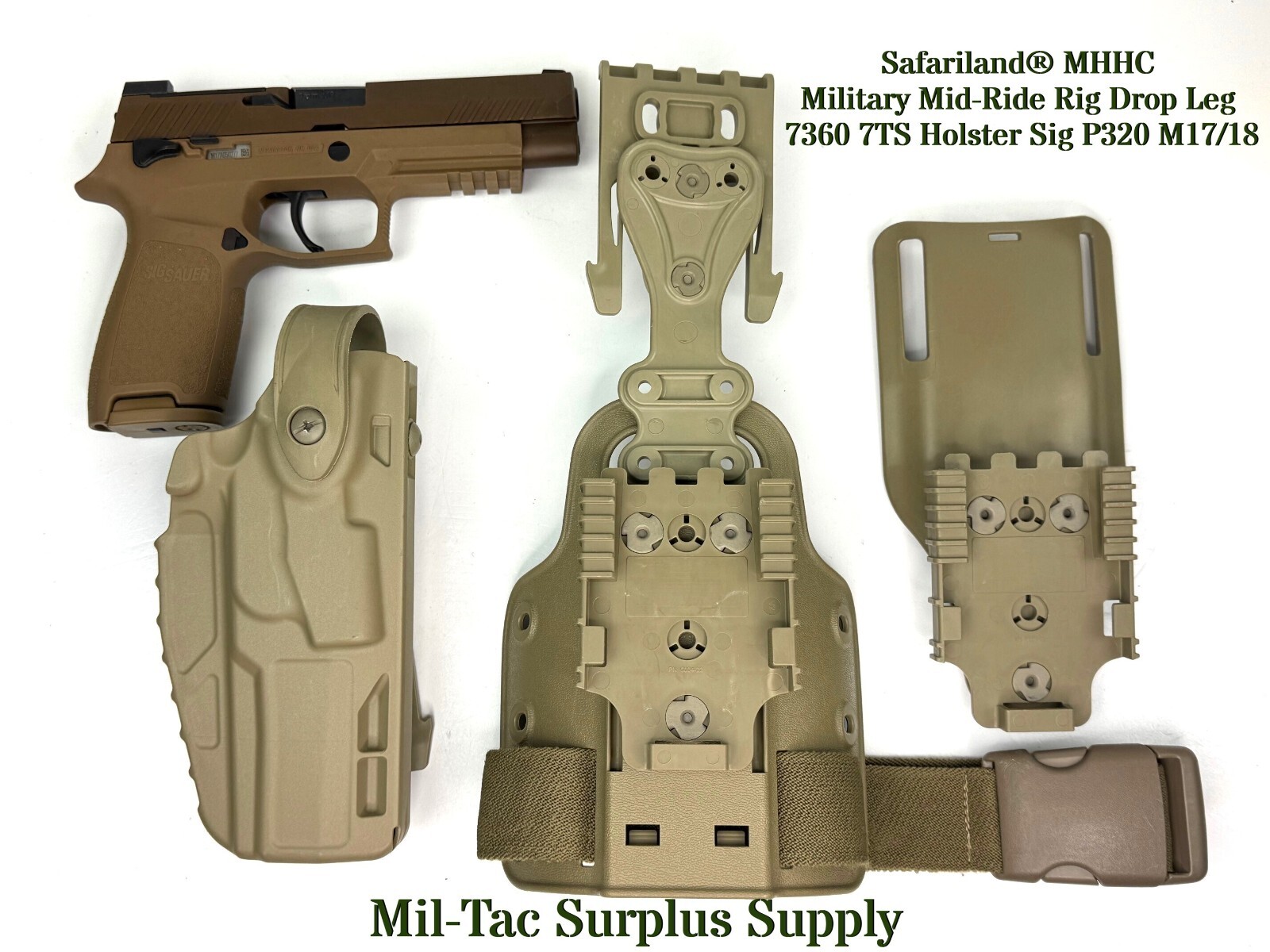 Safariland® MHHC Military Mid Ride Rig Drop Leg 7360 7TS Holster Sig ...