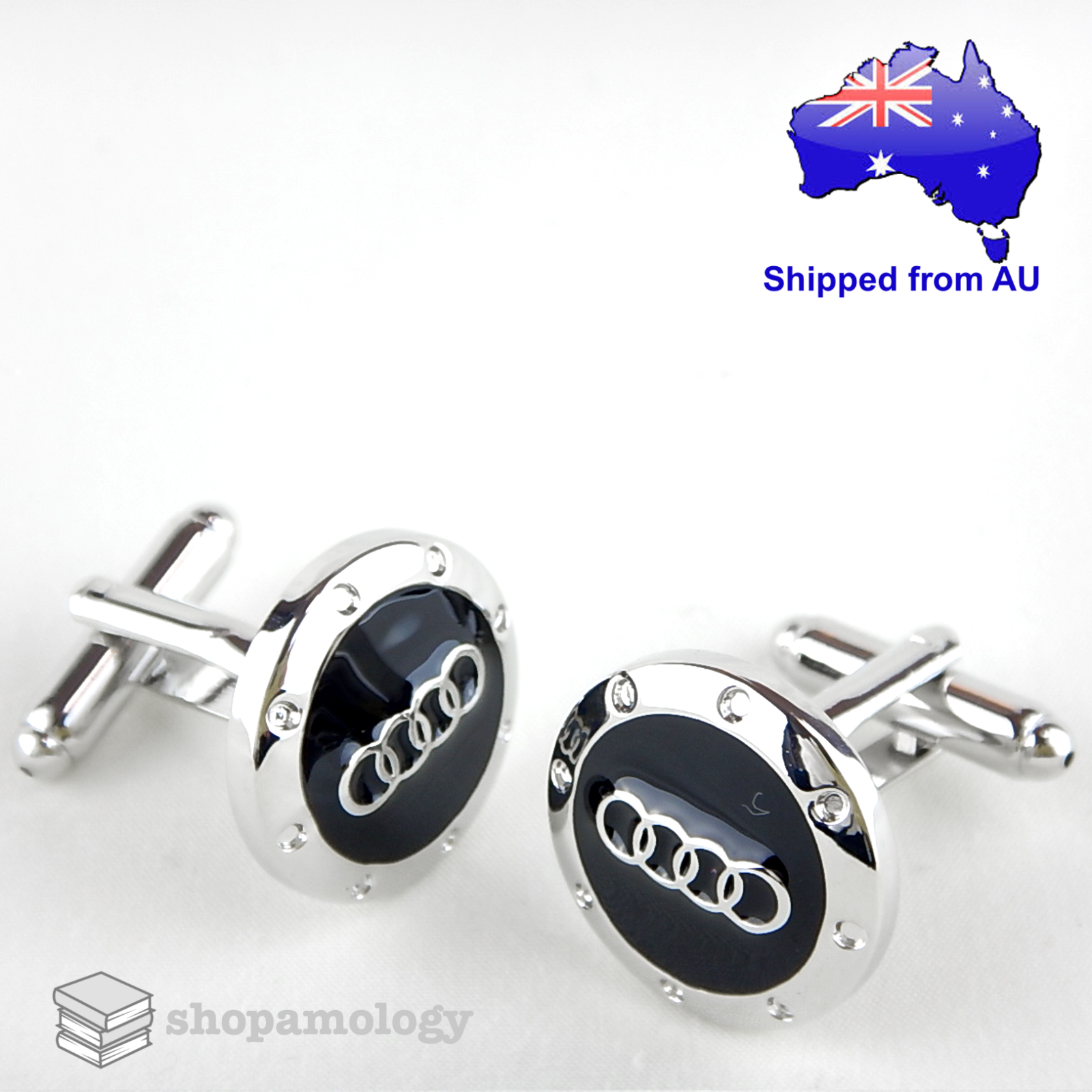 Silver & Black Car Logo Cufflinks | eBay