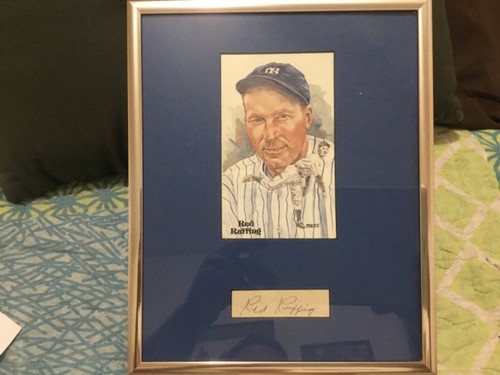 RED RUFFING SIGNED CUT w/PEREZ-STEELE POSTCARD/YAANKEES,REDSOX,6xWS ...