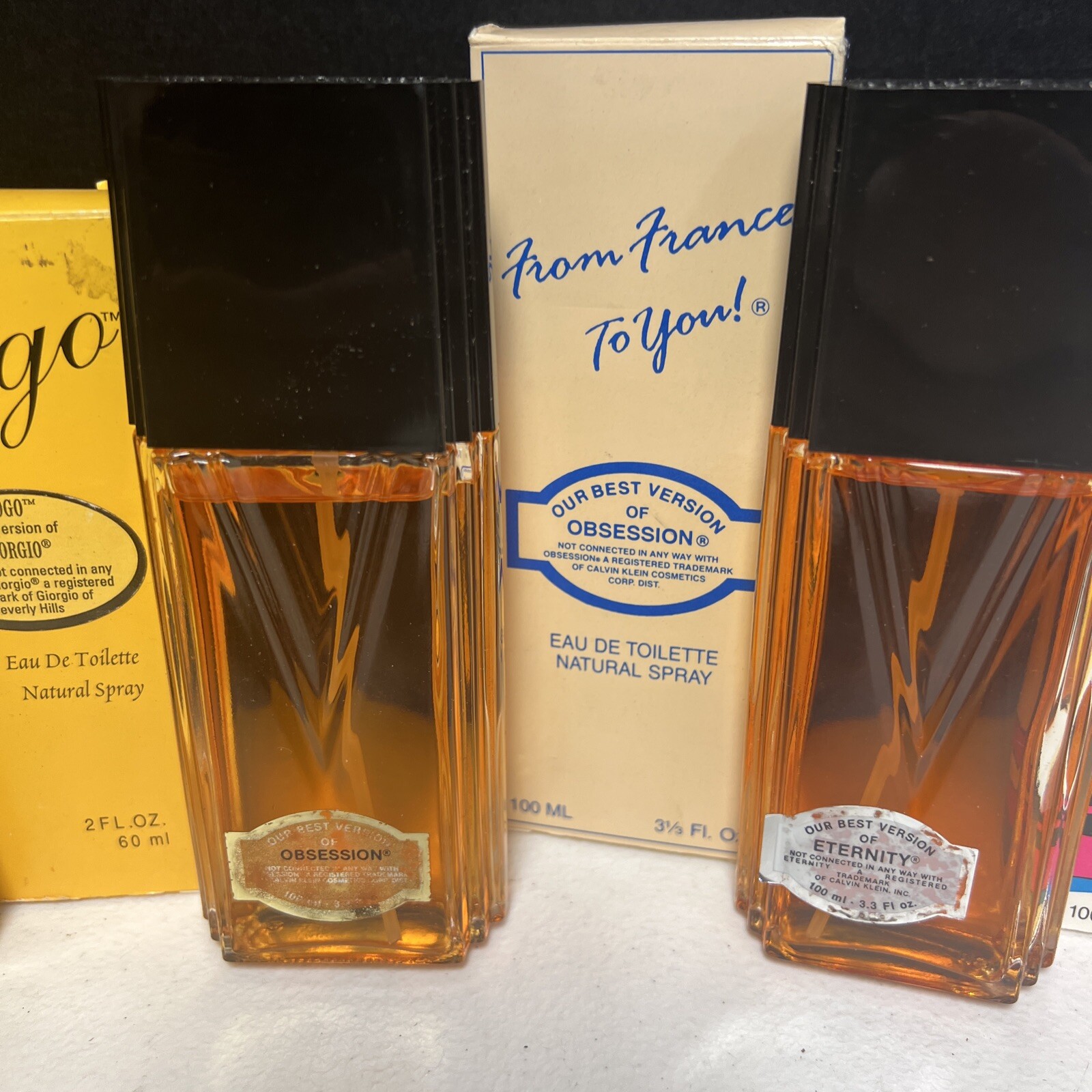 Lot Of 8 Knockoff Versions Of Famous Perfumes Most Never Used | eBay