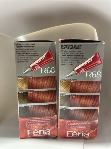 (2)Loreal Feria Permanent Hair Color *#R68 Ruby Rush* | eBay