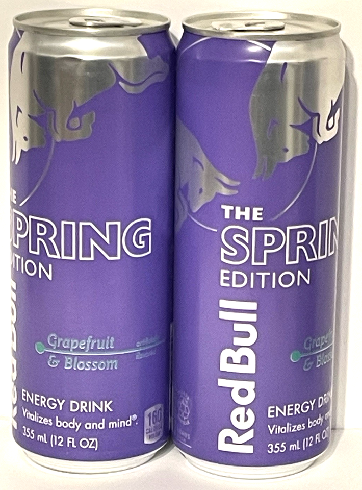 Red Bull Energy Drink Spring Edition Grapefruit & Blossom 2 Pack 12 oz ...