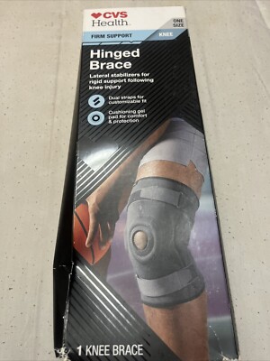 CVS HEALTH FIRM SUPPORT KNEE HINGED BRACE ONE SIZE | eBay