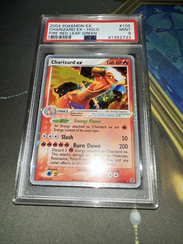 2004 Pokemon EX Fire Red Leaf Green #105 Charizard EX Holo PSA 9 Card ...