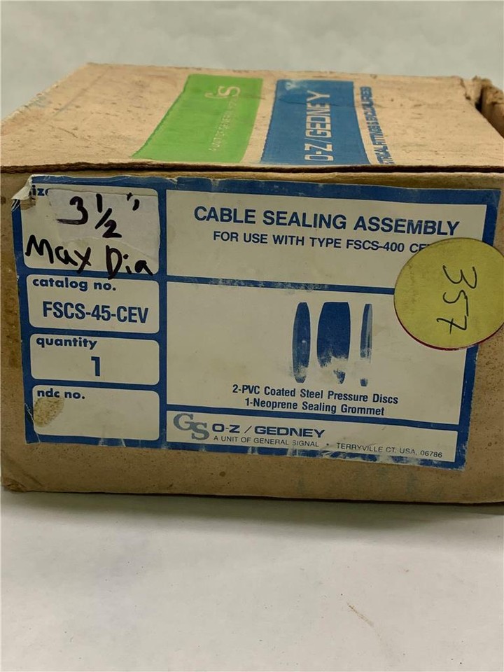 O-Z Gedney FSCS-45-CEV 3-1/2" Controlled Environment Vault Cable Seal ...
