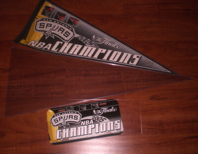 2005 SAN ANTONIO SPURS NBA CHAMPIONS PENNANT & LICENSE PLATE | eBay
