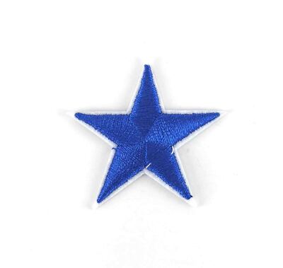 tiny Blue Star Patch Symbol Craft Embroidered Iron On Applique 186 | eBay