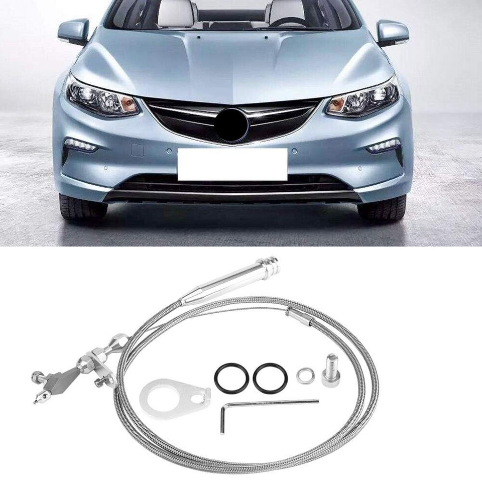 700R4 Stainless Steel Braided Transmission Kick Down Detent Cable SBC ...