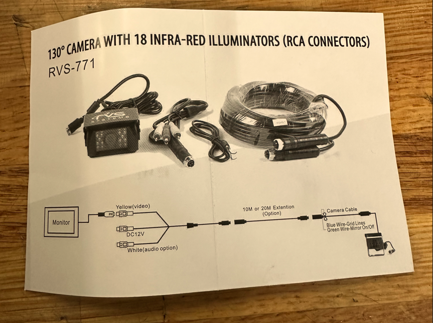 REAR VIEW SAFETY/RVS SYSTEMS RVS-771 Rear View Camera With RCA ...