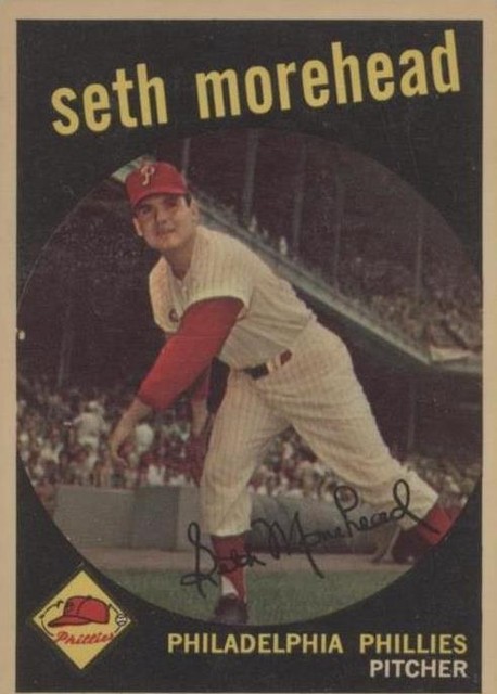 1959 Topps - white back #253 Seth Morehead (RC) for sale online | eBay