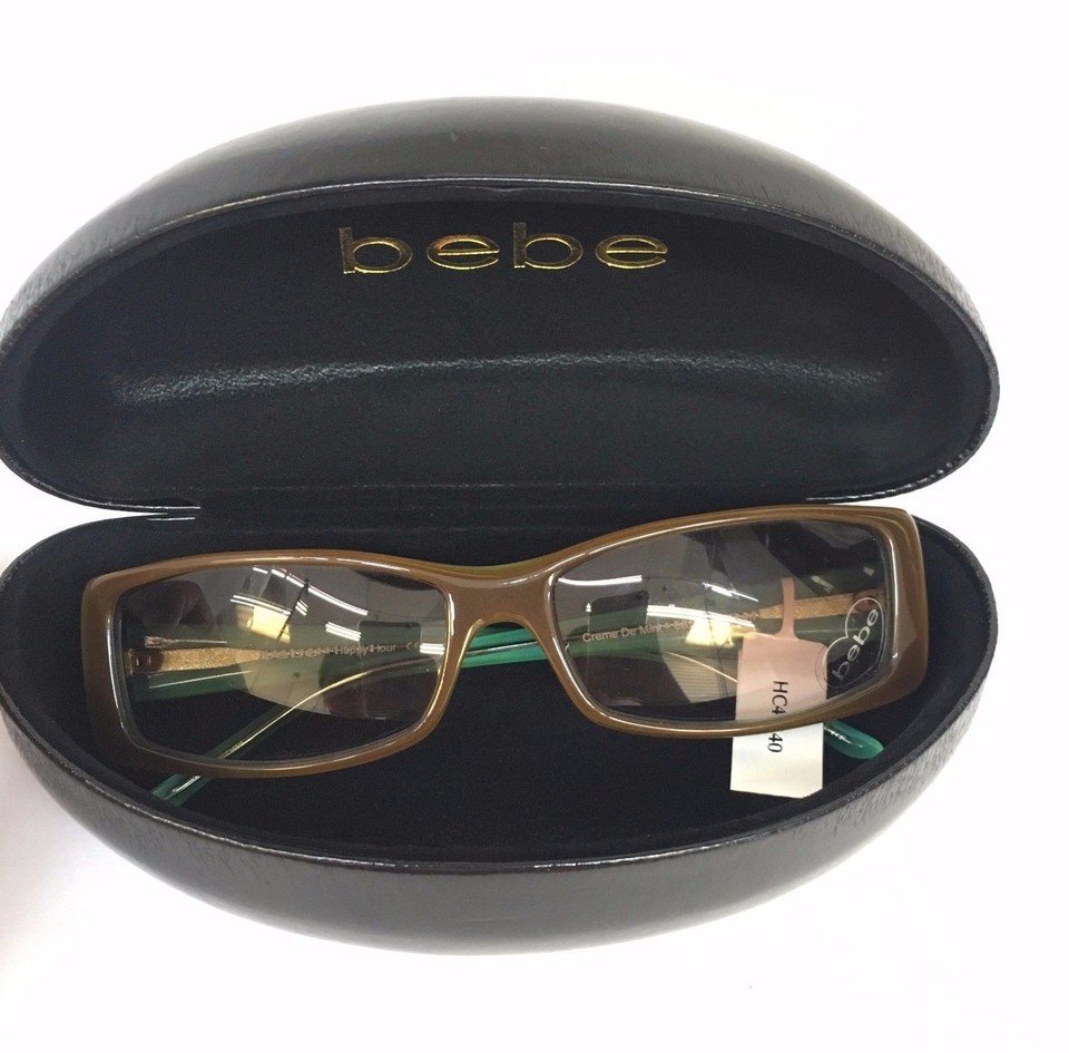 NEW BEBE Happy Hour Sunglasses Frame 58-16-135 Creme De Mint HC43640 | eBay