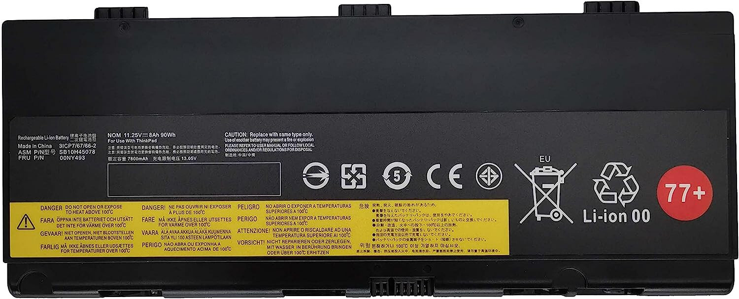 01AV477 00NY493 77+ 77++ Battery for Lenovo Thinkpad 00NY490 00NY491 ...