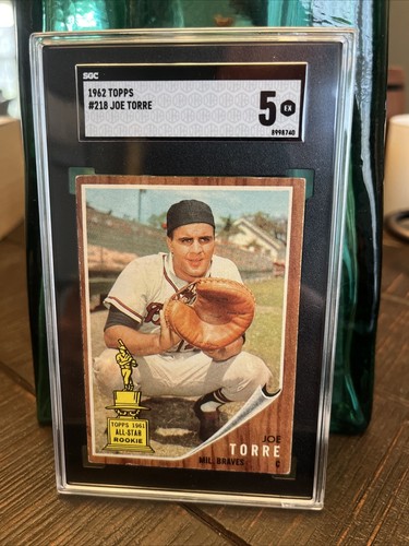 Joe Torre 1962 Topps RC SGC 5 Rookie Card #218 | eBay