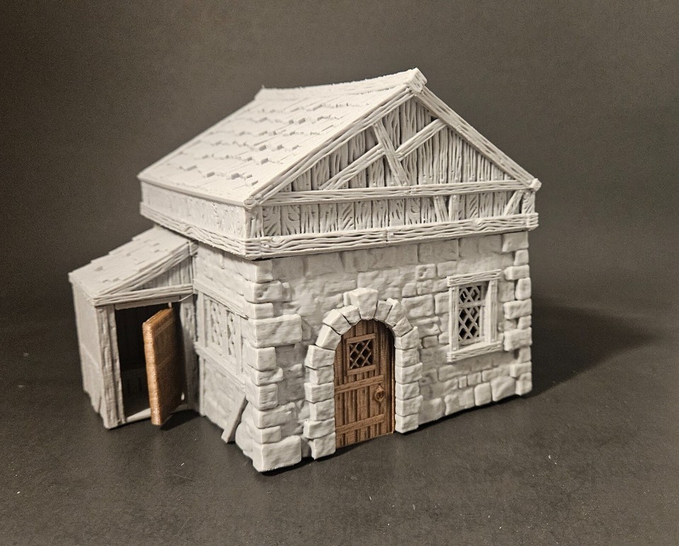 Leichheim 32mm Scale Slum Building 2 for D&D, AoS, RPG, Mordheim ...