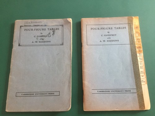 2 VINTAGE FOUR FIGURE TABLES 1958 - C. GODFREY & A.W. SIDDONS | eBay