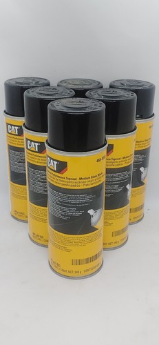 GENUINE CAT 458-9585 Spray Paint Gloss Black (6 CANS) for Caterpillar ...