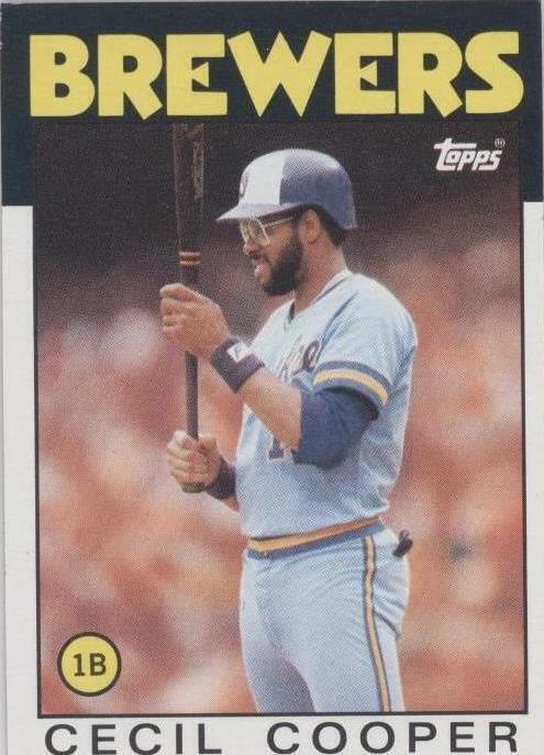 1986 Topps - Cecil Cooper #385 for sale online | eBay