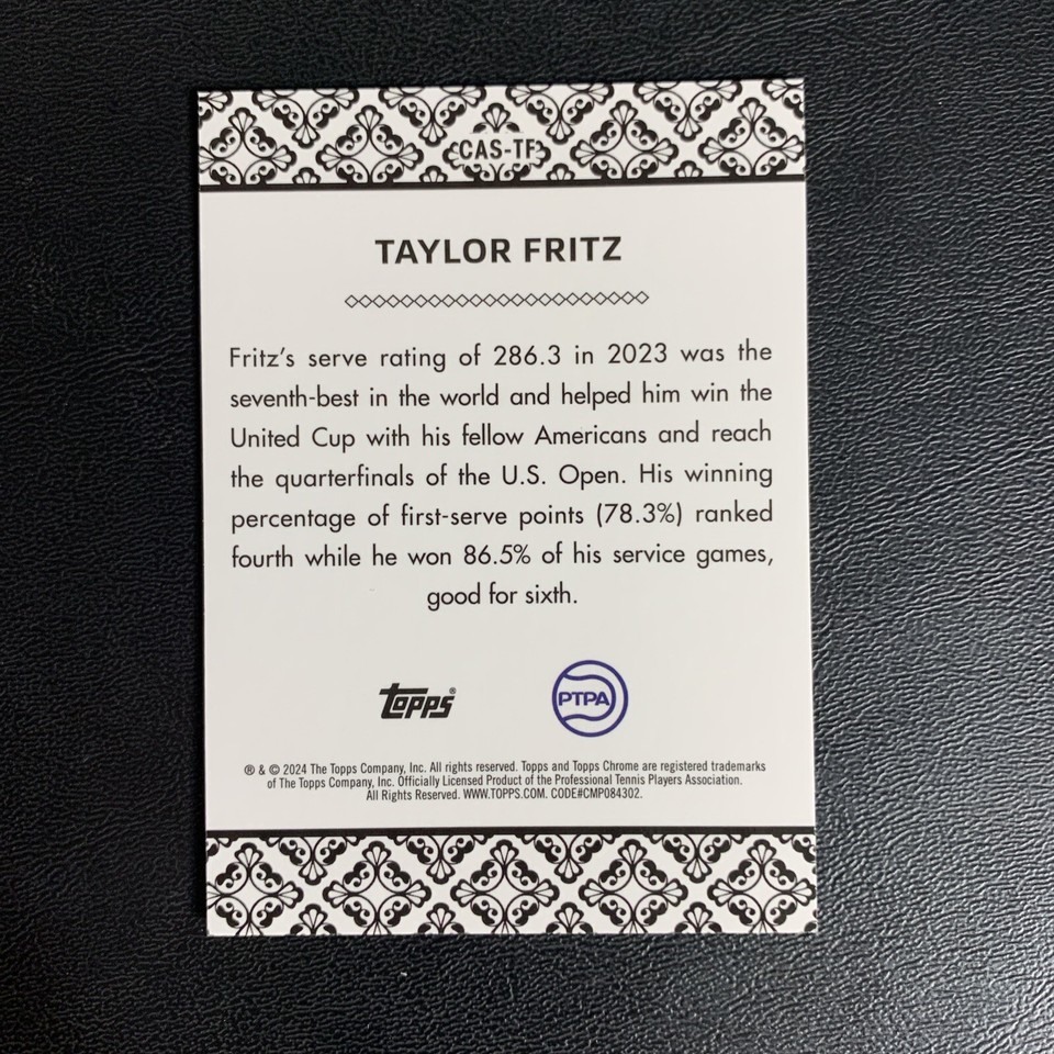 2024 Topps Chrome Taylor Fritz ACES #CAS-TF | eBay