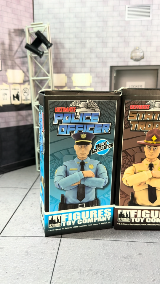 Ultimate 6.5 Inch Police Officer Action Figure With Deluxe Articulation ...