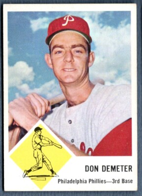 Don Demeter 1963 Fleer Philadelphia Phillies Card #53 NEAR MINT ...