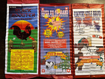 Firecracker Labels Trio of PGI Collectable Salute Labels 3, 2in x 50 ea ...