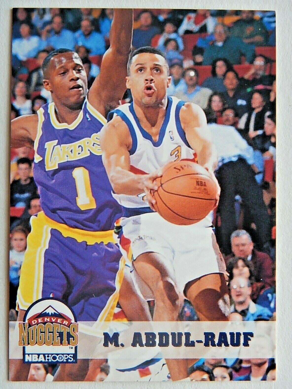 Mahmoud Abdul-Rauf #52 NBA Hoops 1993 Basketball Card (Denver Nuggets ...