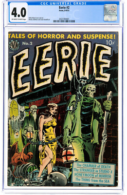 Eerie #2 CGC 4.0 Avon Zombie Bondage Golden Age Horror Wally Wood 1951 ...