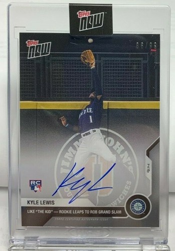 Kyle Lewis 2020 Topps Now RC #264 on-card Autograph Auto #'d 86/99 ...