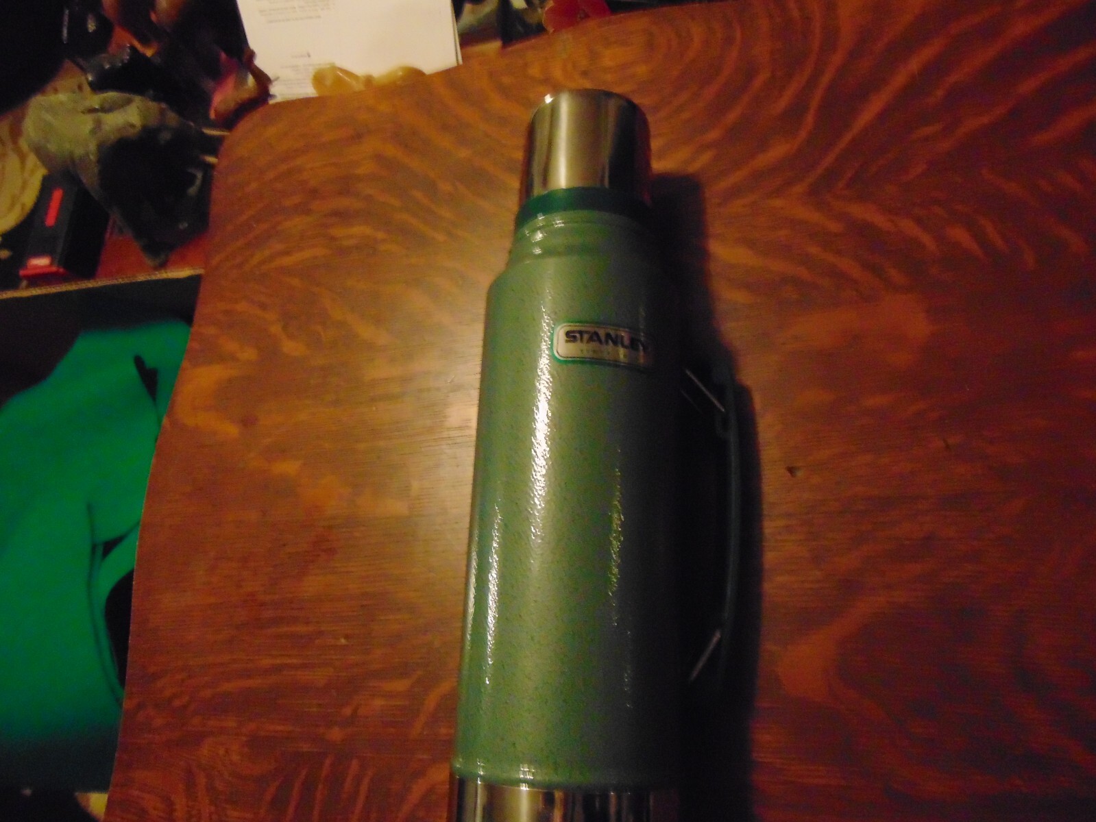 NEW Stanley Thermos Classic Hammertone Green Vacuum 1 Qt Bottle ...