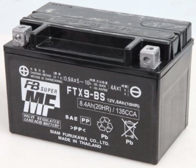 Bateria Moto Furukawa FTX9-BS | YTX9-BS | CTX9-BS | GTX9-BS | BTX9-BS ...