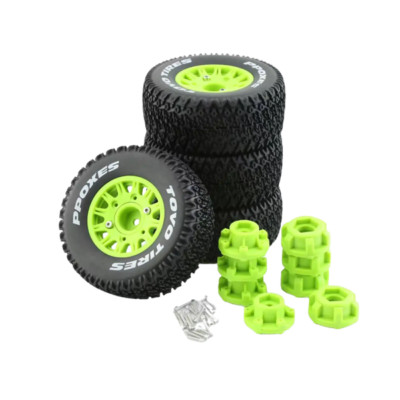SpeedTek RC 46/113 Un-Mounted Non-Belted Off Road Tires (4) (Green) (12 ...