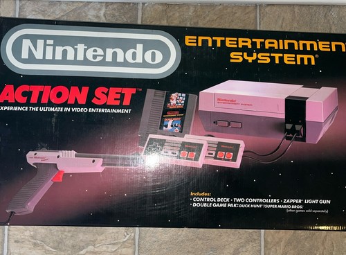 Nintendo NES Action Set Home Console Complete In Box Tested with ...